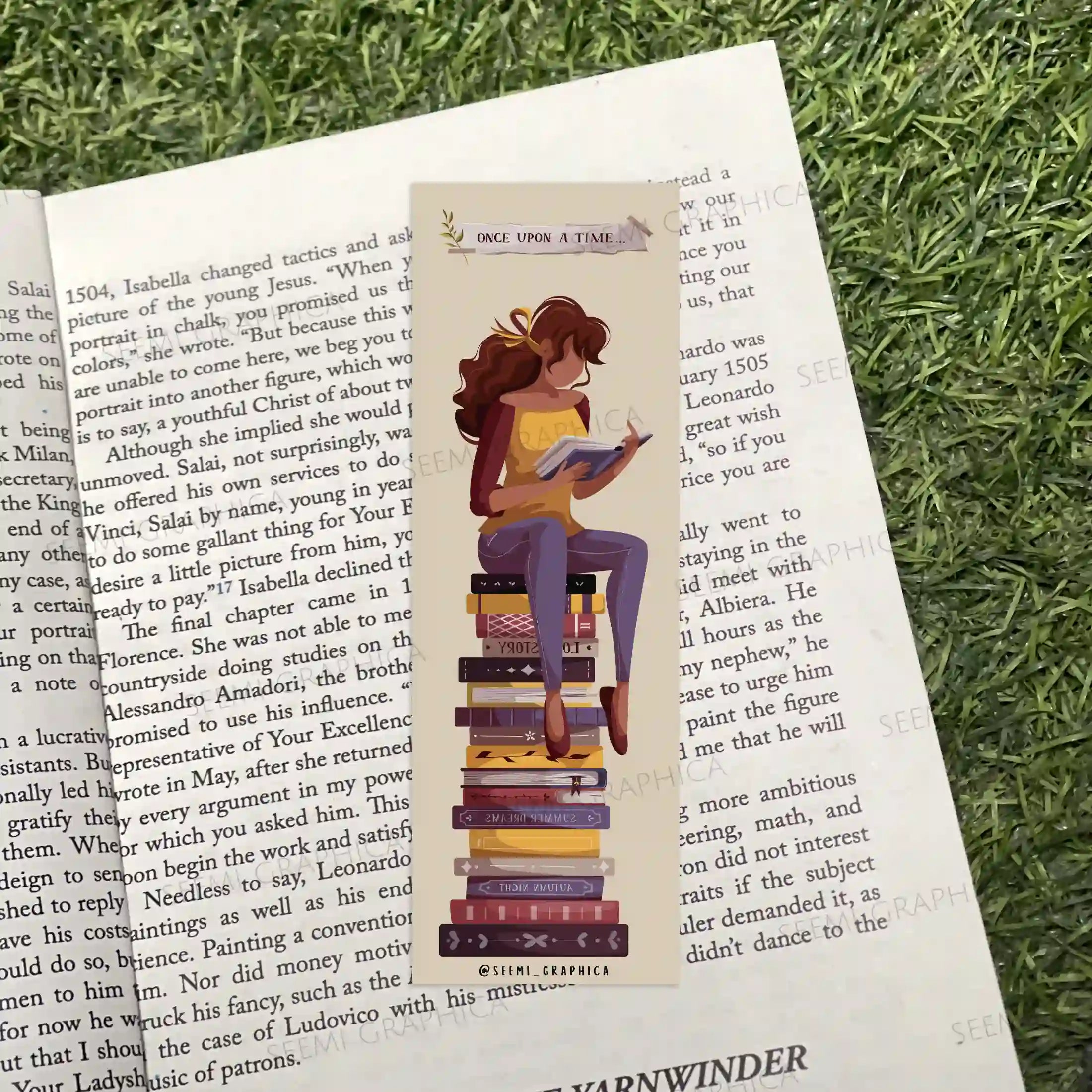 Once Upon A Time Long Bookmark – SeemiGraphica