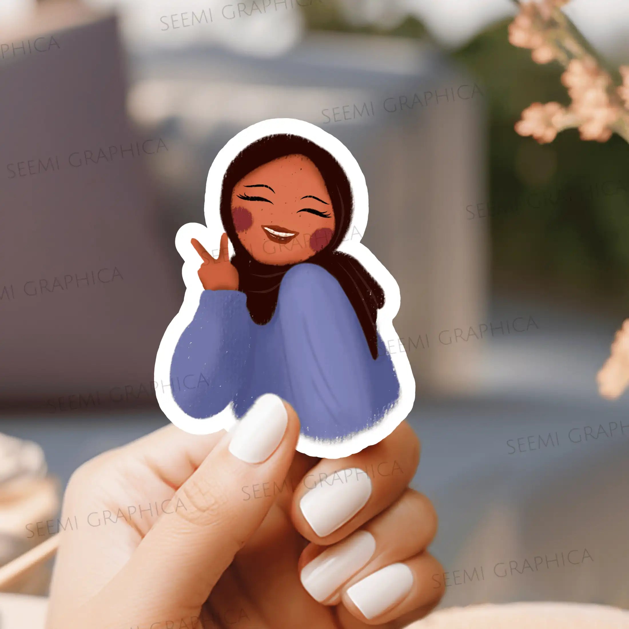 Confident Muslimah - Sticker – SeemiGraphica