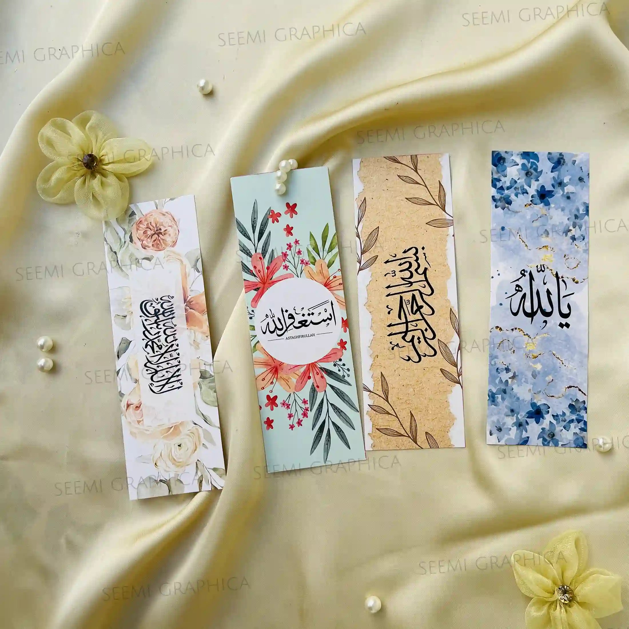 Islamic Long Bookmarks (Pack of 4) – SeemiGraphica